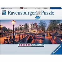 Ravensburger Puzzle slagalica Panorama - Veče u Amsterdamu 1000 komada 16752