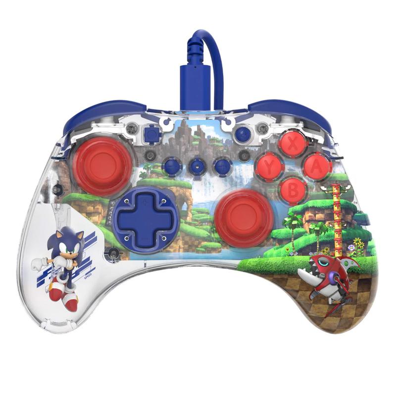 PDP Nintendo Switch Realmz Wired Controller Sonic Green Hill Zone