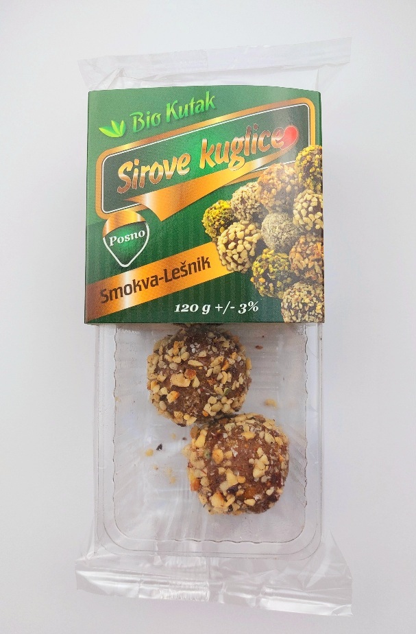 Sirove kuglice smokva lešnik 120g Bio Kutak