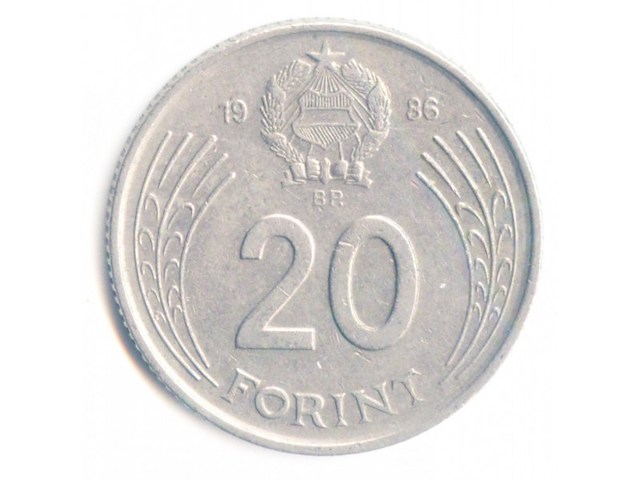 Madjarska 20 forint 1986