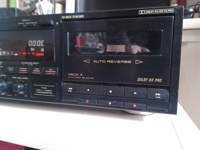 PIONEER Stereo Double Cassette Deck CT-W550R, autorever