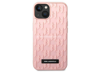 Futrola Karl Lagerfeld 3D Monogram Hard za Iphone 14 pink
