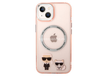 Futrola Karl Lagerfeld Magsafe With Ring za Iphone 14 Plus pink