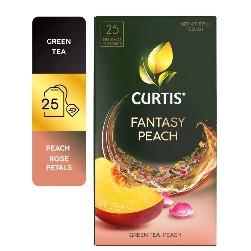 Curtis Fantasy Peach - Zeleni čaj sa komadićima jabuke, breskve i laticama ruže