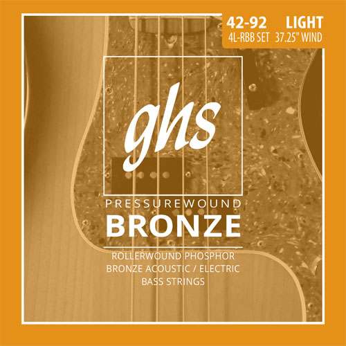 GHS 42-92 4L-RBB PRESSUREWOUND BRONZE - Light - Žice za akustični bas