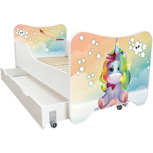 Dečiji Krevet 160X80Cm Happy Kitty + Fioka Unicorn Sky