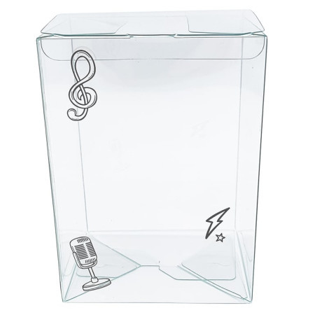 Spawn Clear Music Version 4'' Pop Protector With Film On It With Soft Crease Line And Automatic Bot Lock ( 053538 )