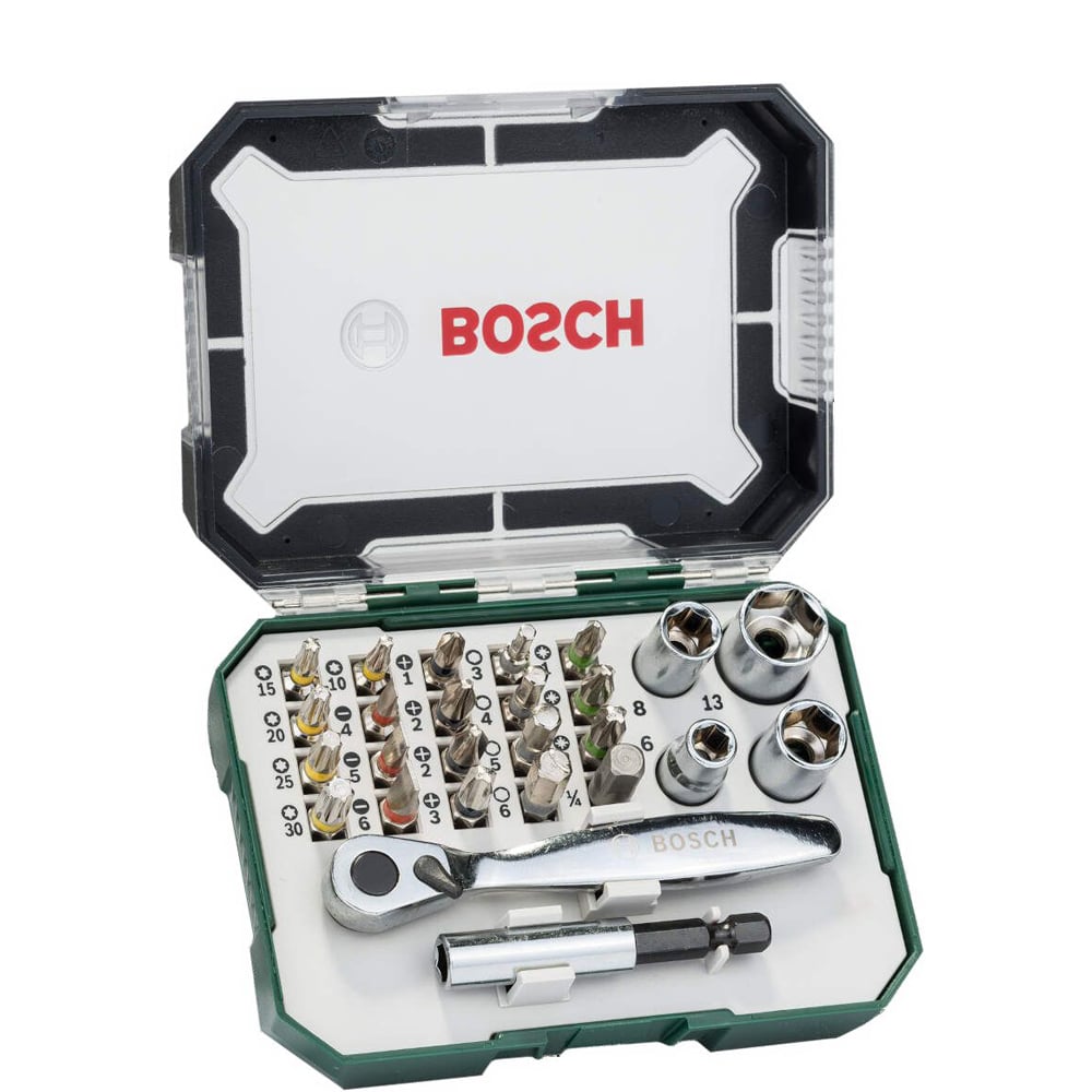 BOSCH Set bitova sa čegrtaljkom 26-delni 2607017563