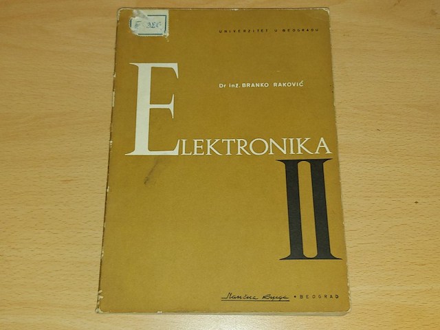 ELEKTRONIKA II - Branko Raković