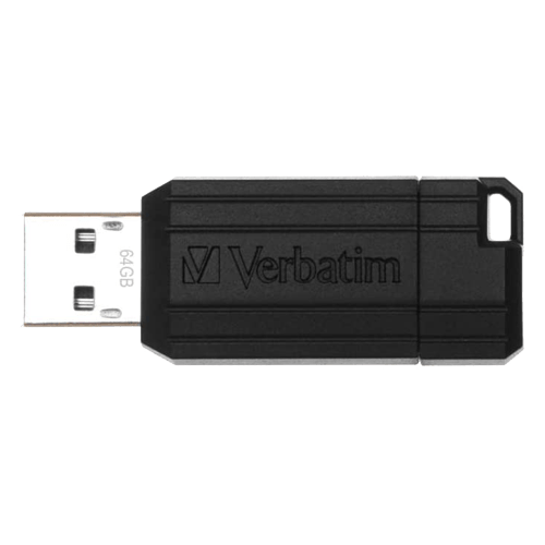 VERBATIM PinStripe 64GB Black USB Flash Memorija