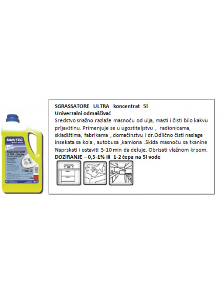 SANITEC- SGRASSATORE 5L UNIVERZALNI ODMASCIVAC
