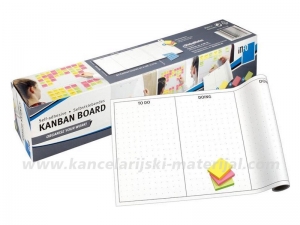 INFO NOTES samolepljivi KANBAN BOARD set u rolni 300mm x 4.57m