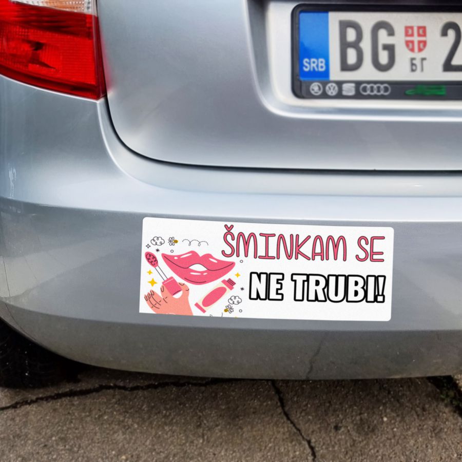 ŠMINKAM SE – AUTO STIKER