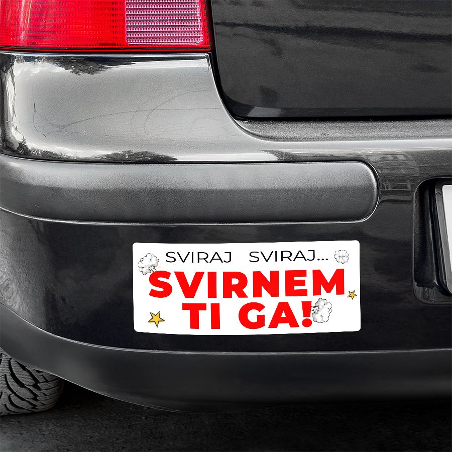 SVIRNEM TI GA – AUTO STIKER