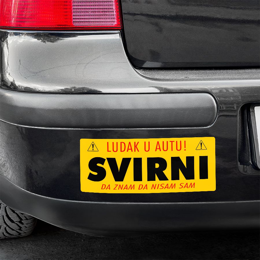 SVIRNI DA ZNAM DA NISAM SAM – AUTO STIKER