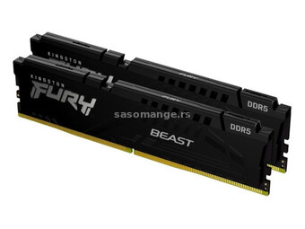 Kingston DIMM DDR5 64GB (2x32GB kit) 5600MT/s KF556C36BBEK2-64 fury beast memorija