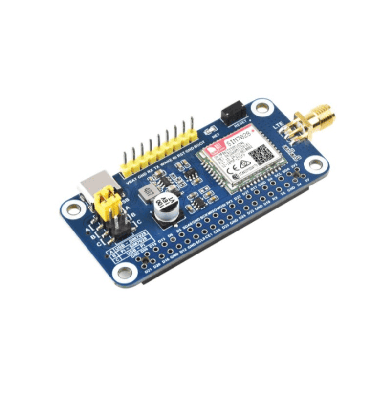 SIM7028 NB-IoT HAT za Raspberry Pi, Global Band NB-IoT Comm, male dimenzije, mala potrošnja