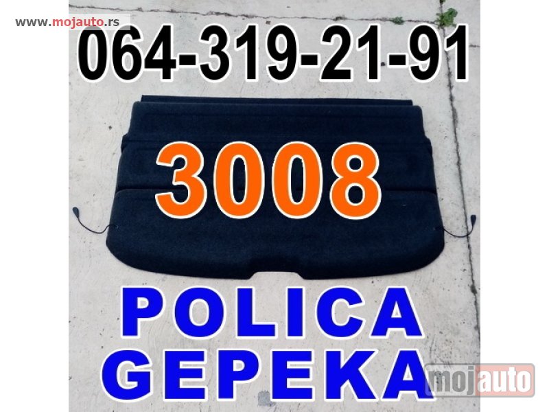 ZADNJA POLICA GEPEKA Pežo 3008