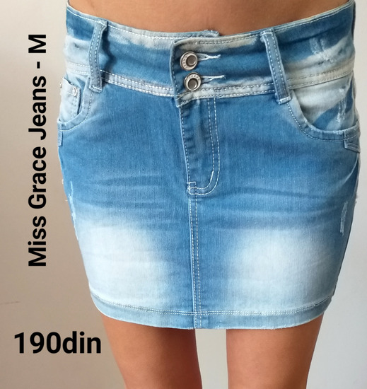 Miss Grace Jeans teksas mini suknja M/38