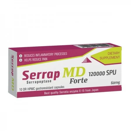 Serrap MD 120000 SPU FORTE,10 kapsula