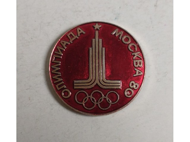 značka - bedz OLIMPIJADA Moskva 80 SSSR