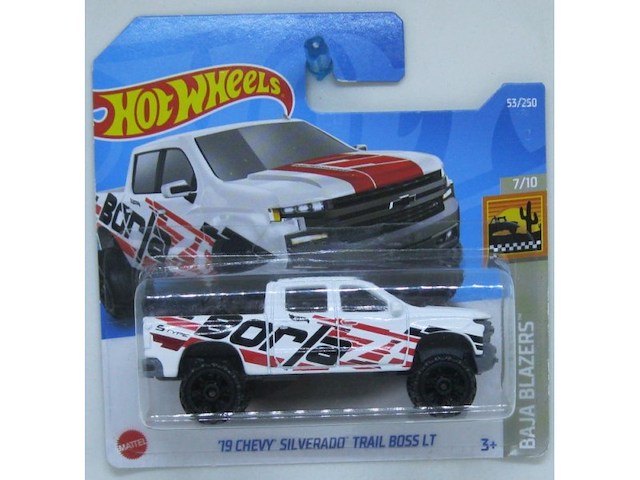 hot wheels chevrolet silverado `19 trail boss