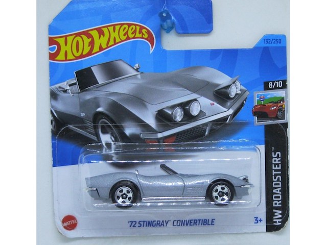 hot wheels chevrolet corvette `72 convertible