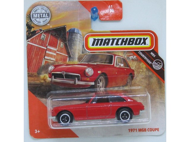 matchbox MG B GT coupe