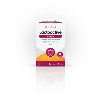 LIVSANE Lactoactive Immune, 20 kapsula