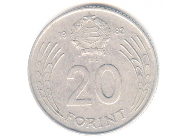 Madjarska 20 forint 1982
