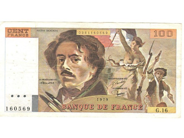 Francuska 100 francs 1979