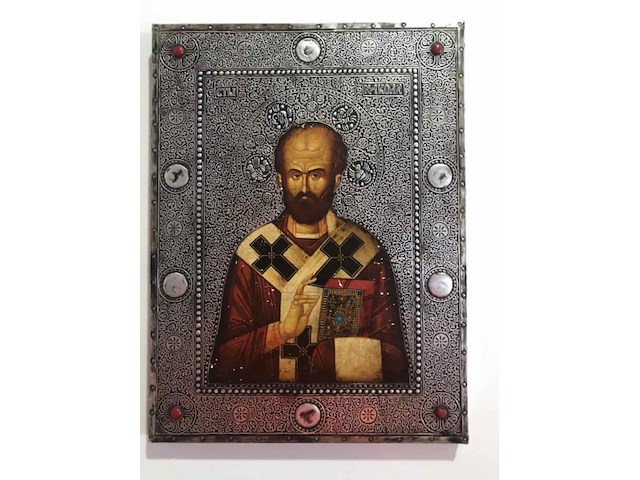 Ikona Sveti Nikola, akademski slikar. izuzetna.