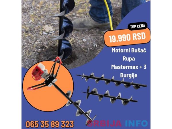 Motorni Bušač Rupa Mastermax + 3 Burgije