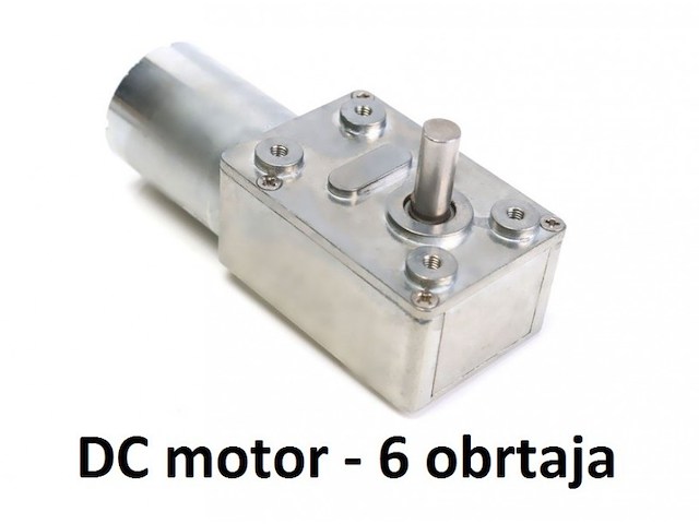 Elektromotor sa reduktorom - 12V - 6RPM