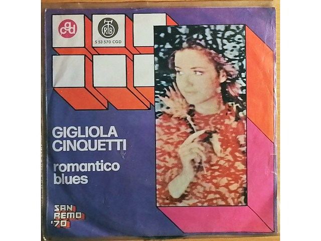 SP GIGLIOLA - Sanremo 1970: Romantico Blues, 1.pres VG+