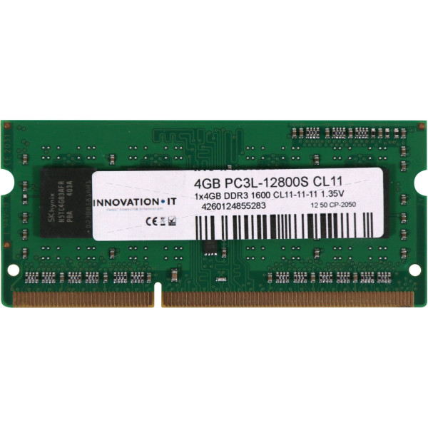 RAM memorija RAMNDDR3 SO 1600 4GB Innovation IT CL11 1.35V