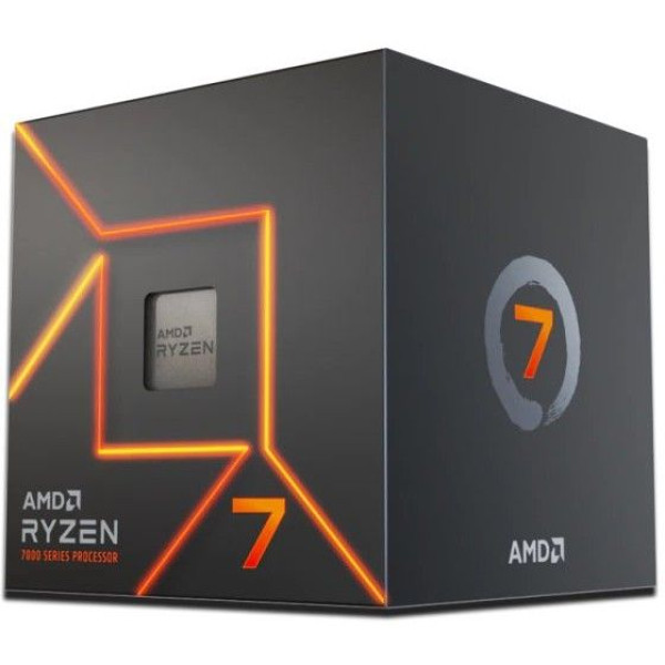 Procesor CPU AMD AM5 Ryzen 7 7700 Box 3,8GHz MaxBoost 5,3GHz 8xCore 16xThreads 40MB 65W RGB