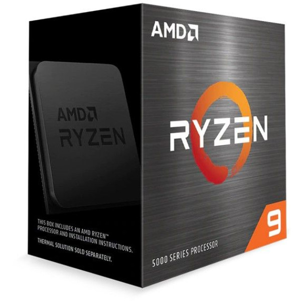 Procesor CPU AMD AM4 Ryzen 9 12 Box WOF 5900X 3,7GHz MAX Boost 4,8GHz 12xCore 70MB 105W