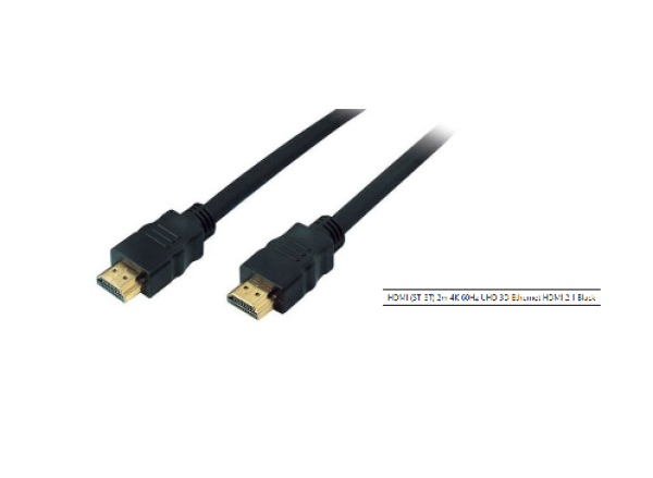 HDMI kabl (muški-muški priključak) 2m 4K crne boje