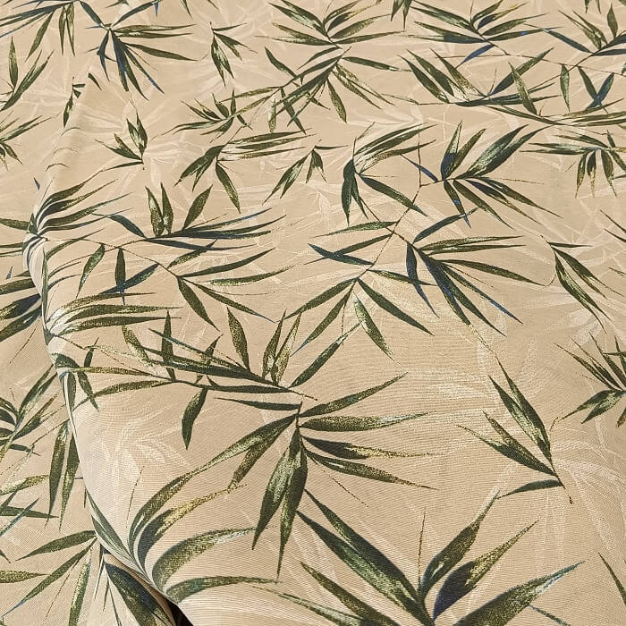 Dekor platno svetla osnova bambus list