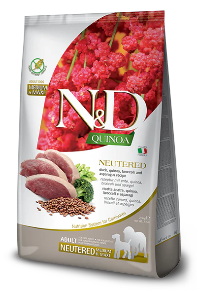 N&D - QUINOA GF | Neutered MEDIUM & MAXI - Duck