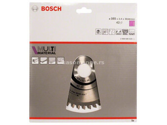 Bosch list kružne testere multi material 165 x 30 x 2,4 mm 42 165 x 30 x 2,4 mm 42 ( 2608640519 )