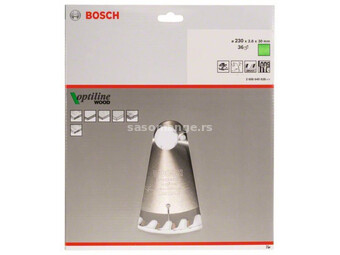 Bosch list kružne testere optiline wood 210 x 30 x 2,8 mm, 48 ( 2608640623 )