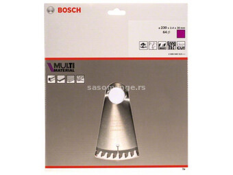 Bosch list kružne testere multi material 230 x 30 x 2,4 mm 64 230 x 30 x 2,4 mm 64 ( 2608640513 )