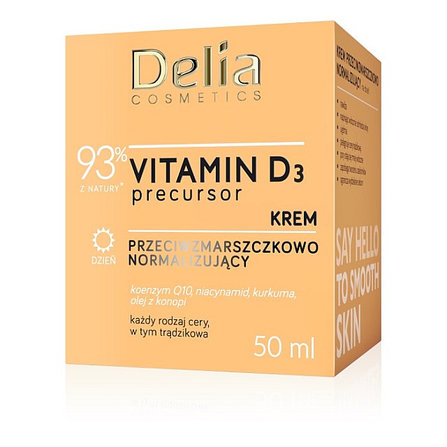 Dnevna krema za lice protiv bora sa vitaminom D3 i anti age efektom, 50ml