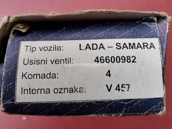 Usisni ventili Lada 2108 Samara