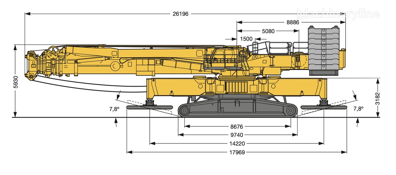 Liebherr LTR 11200 kran guseničar