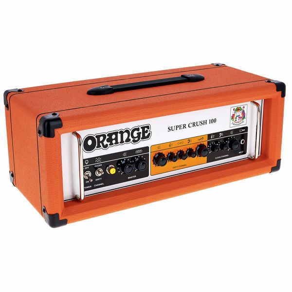Orange Super Crush 100 | 100-watt Solid-state Head - Orange