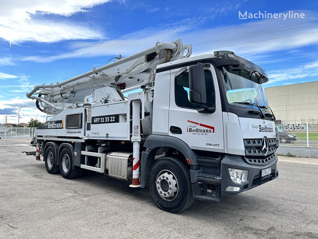 Putzmeister BSF 38-5 na šasiji Mercedes-Benz AROCS 2640 pumpa za beton