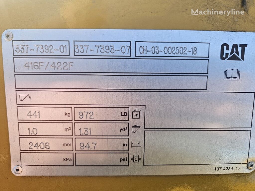 Nova Caterpillar 3377392 kašika za prednji utovarivač